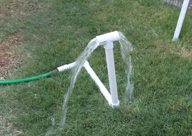 Make Your Own Sprinkler with PVC Pipes - Frugal Fun For Boys and Girls