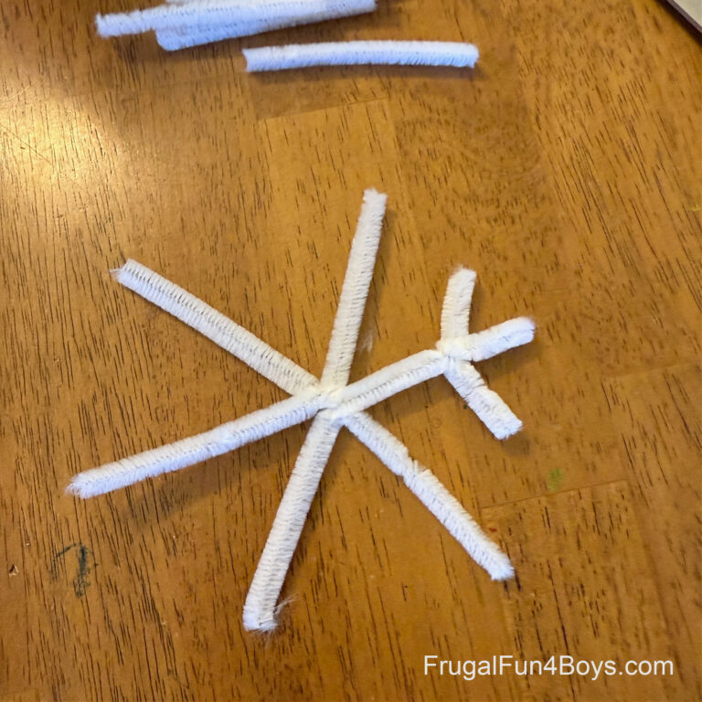 Pipe Cleaner Snowflakes - Frugal Fun For Boys and Girls