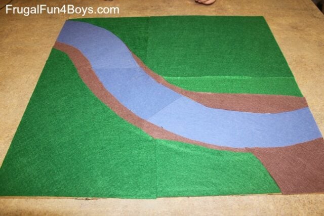 Make a Felt Play Scene for Toy Animals - Frugal Fun For Boys and Girls