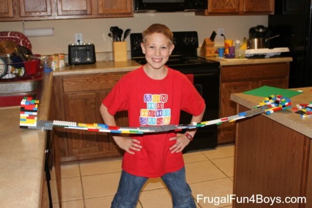 Lego Fun Friday: Bridge Building Challenge - Frugal Fun For Boys and Girls