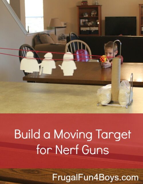 Build a Moving Target for Nerf Guns - Frugal Fun For Boys and Girls