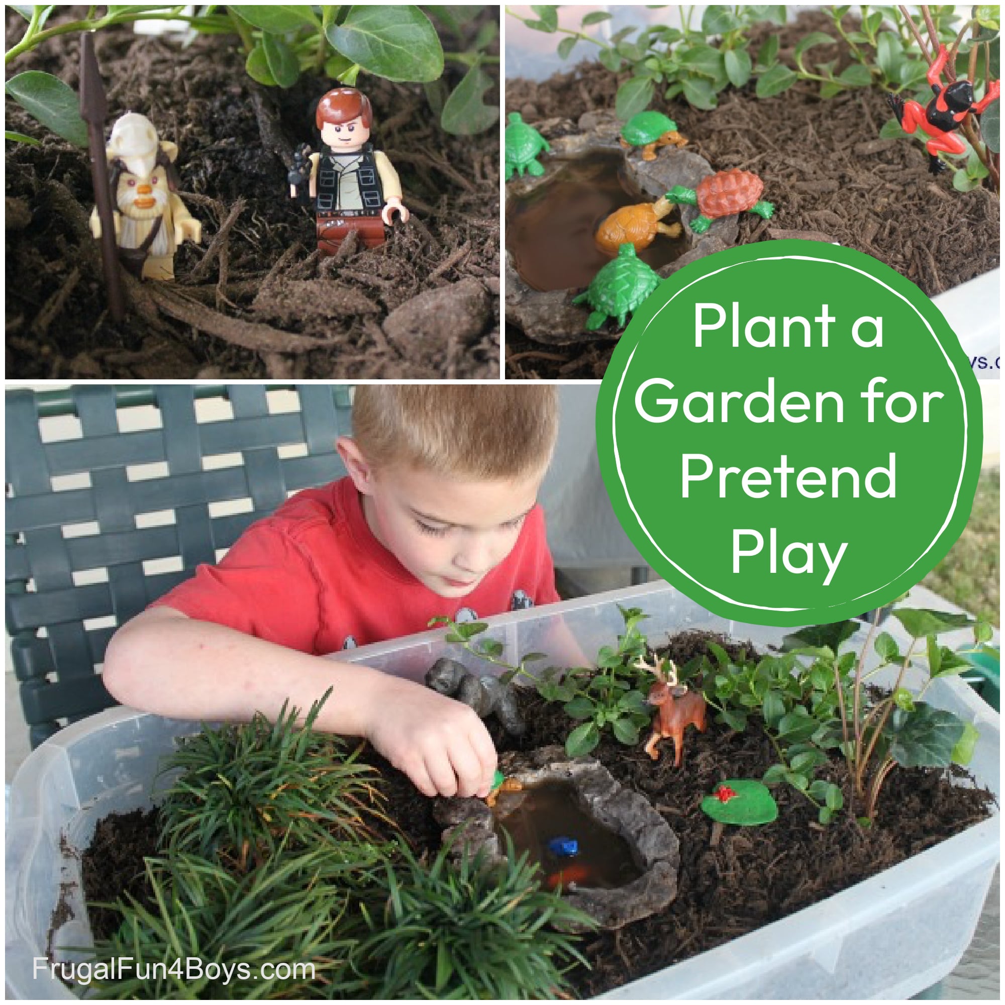 Plant a Garden for Imaginative Play - Frugal Fun For Boys and Girls
