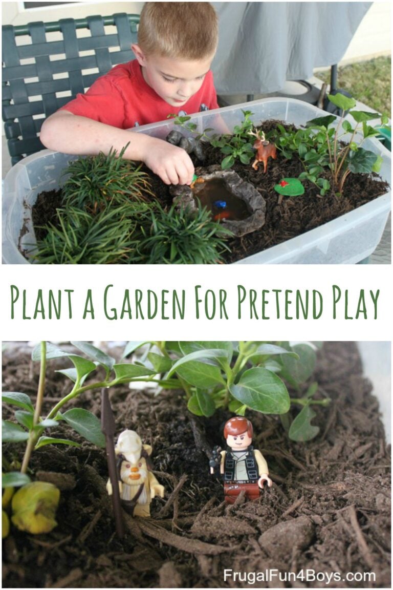 Plant a Garden for Imaginative Play - Frugal Fun For Boys and Girls