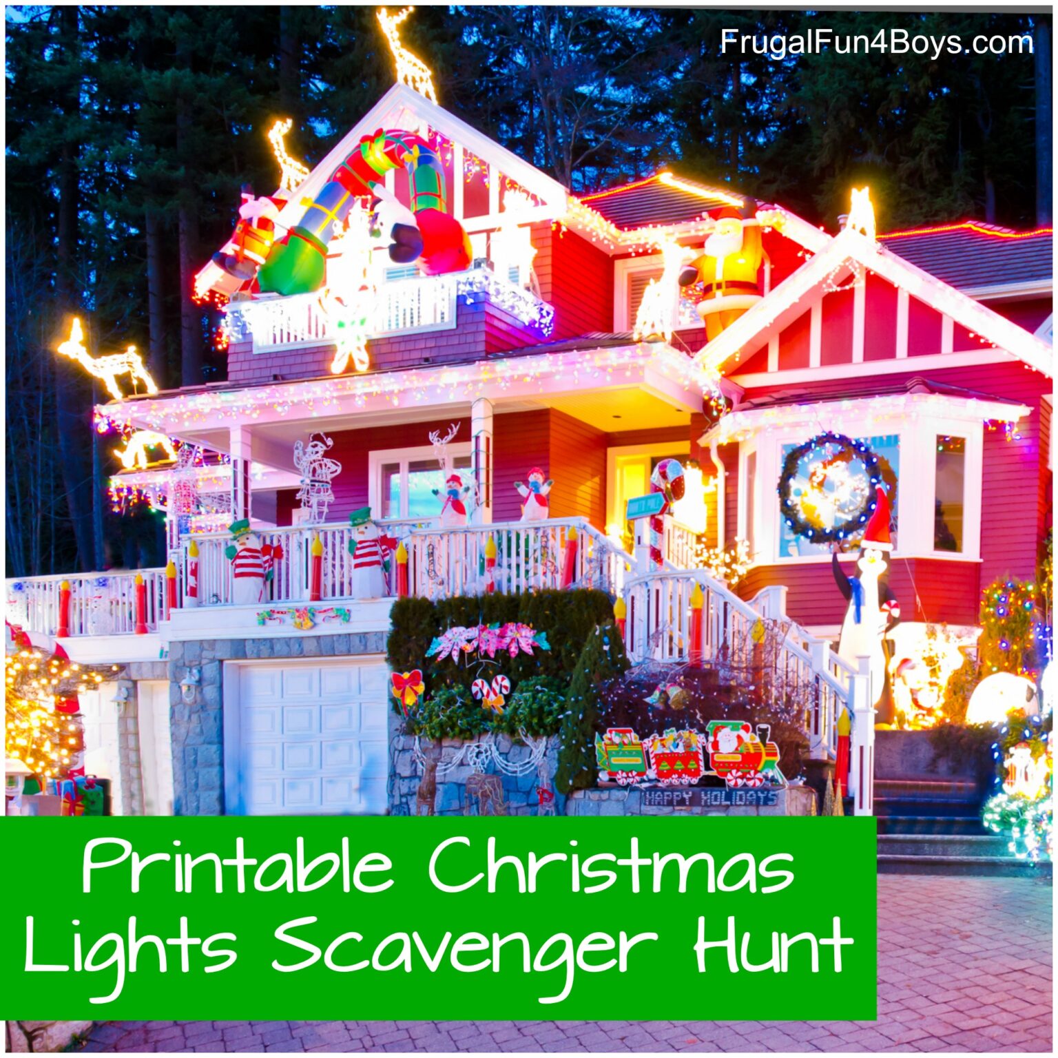 Christmas Lights Printable Scavenger Hunt - Frugal Fun For Boys and Girls