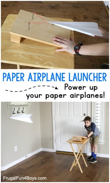 Power up your Planes with a Paper Airplane Launcher - Frugal Fun For ...