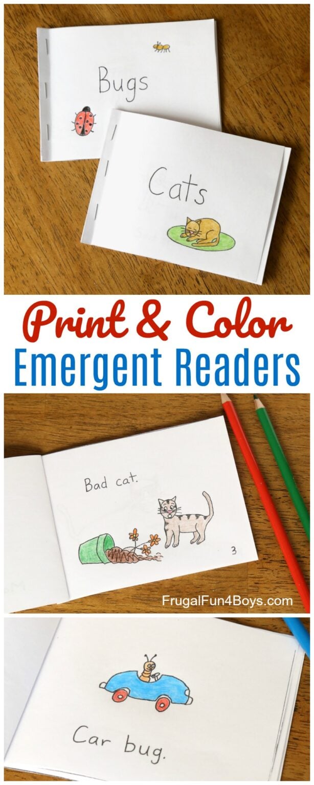 Free Printable Books for Beginning Readers - Level 1 (Easy) - Frugal ...