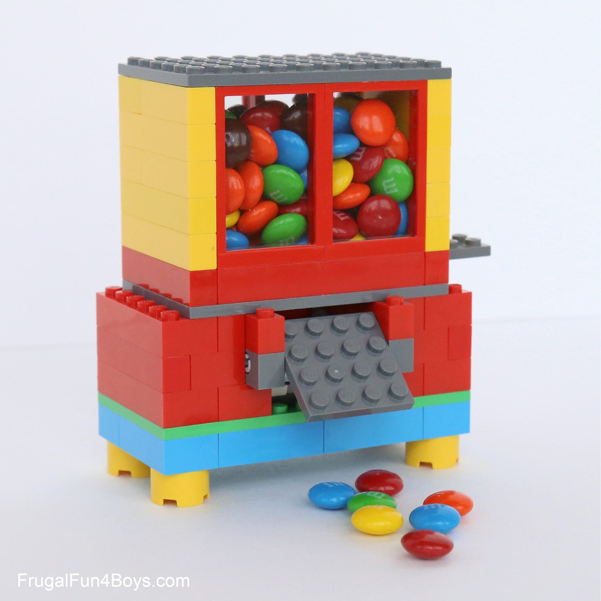 How to Build a Lego Candy Dispenser - Frugal Fun For Boys and Girls