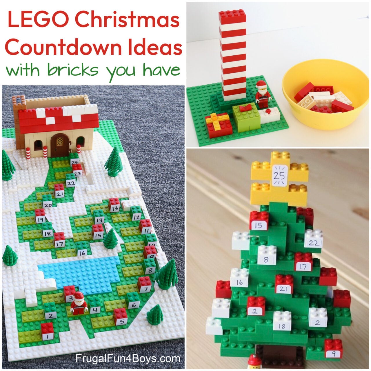 Count Down to Christmas with a DIY LEGO Advent Calendar - Frugal Fun ...