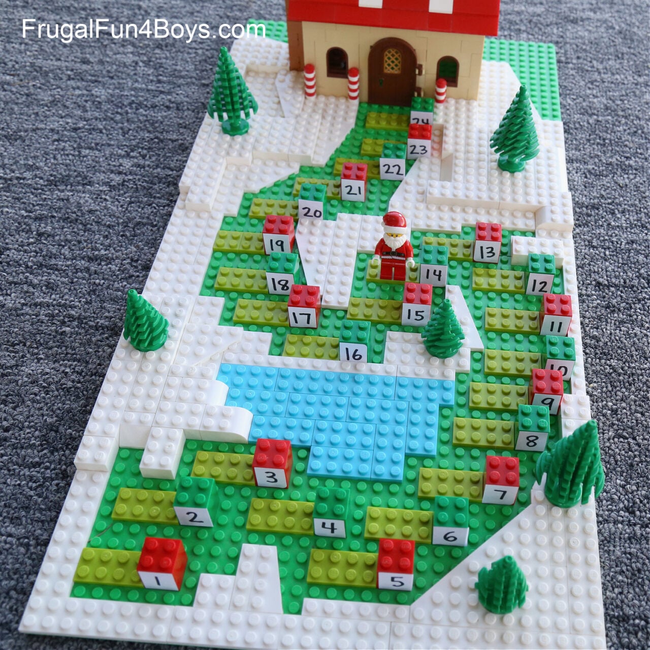 Count Down to Christmas with a DIY LEGO Advent Calendar - Frugal Fun ...