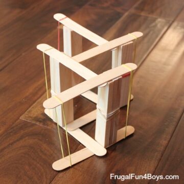 Simple Popsicle Stick Chain Reactions - Frugal Fun For Boys and Girls