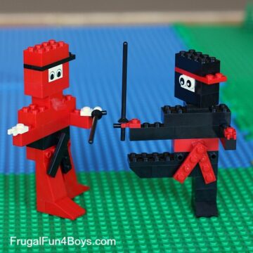 How to Build LEGO Ninjas and Dragons - Frugal Fun For Boys and Girls