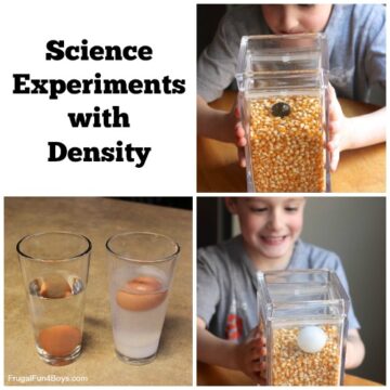 Two Science Experiments with Density - Frugal Fun For Boys and Girls