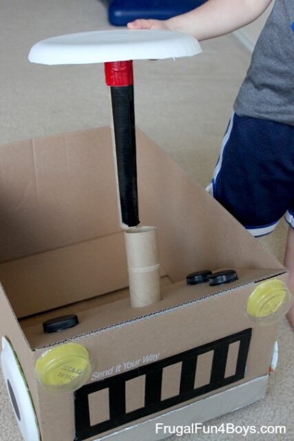Create a Cardboard Box Car - Frugal Fun For Boys and Girls