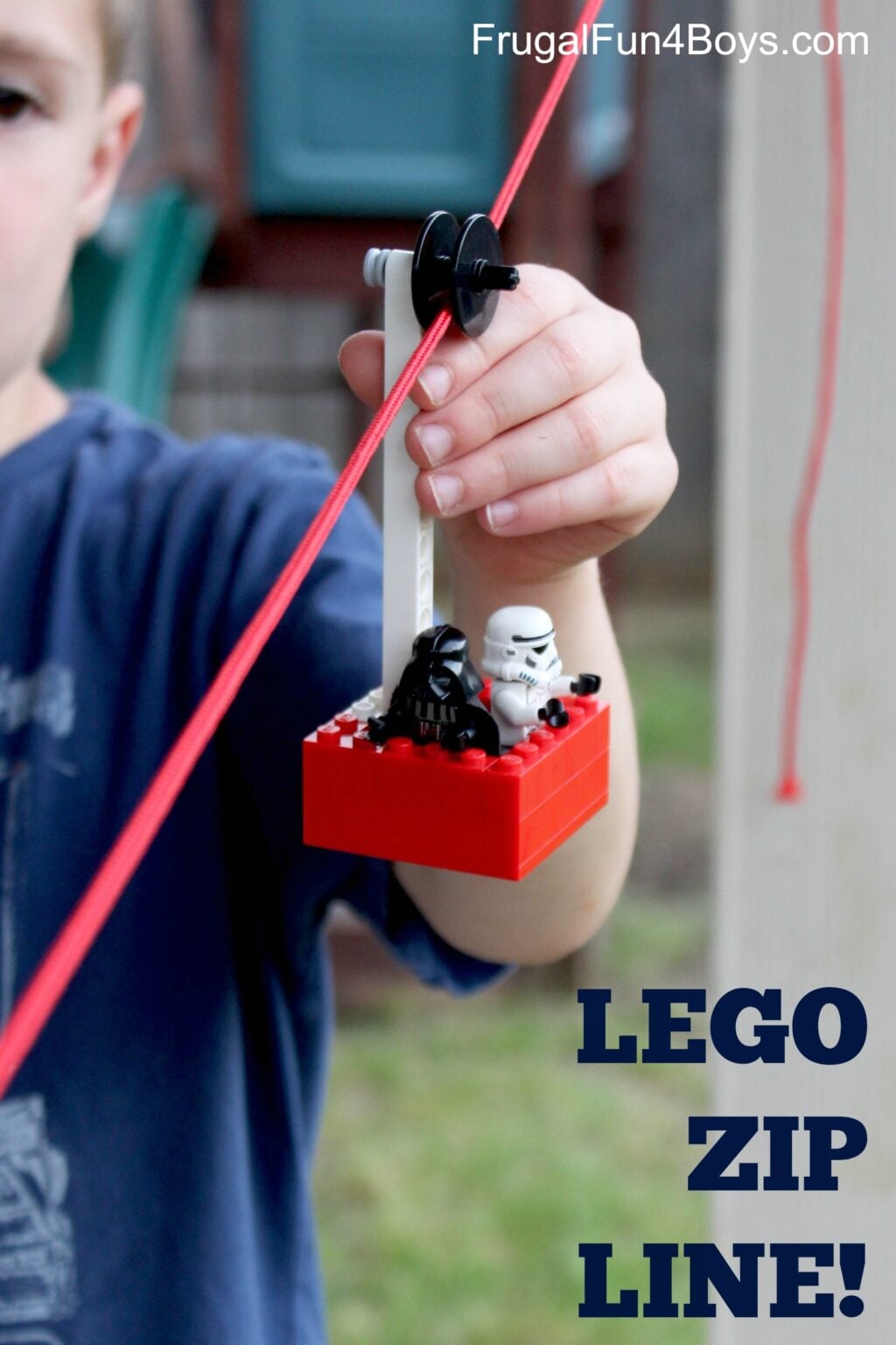 Build a LEGO Zipline! - Frugal Fun For Boys and Girls