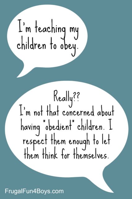 Why it's Good for Parents to Require Kids to Obey - Frugal Fun For Boys ...