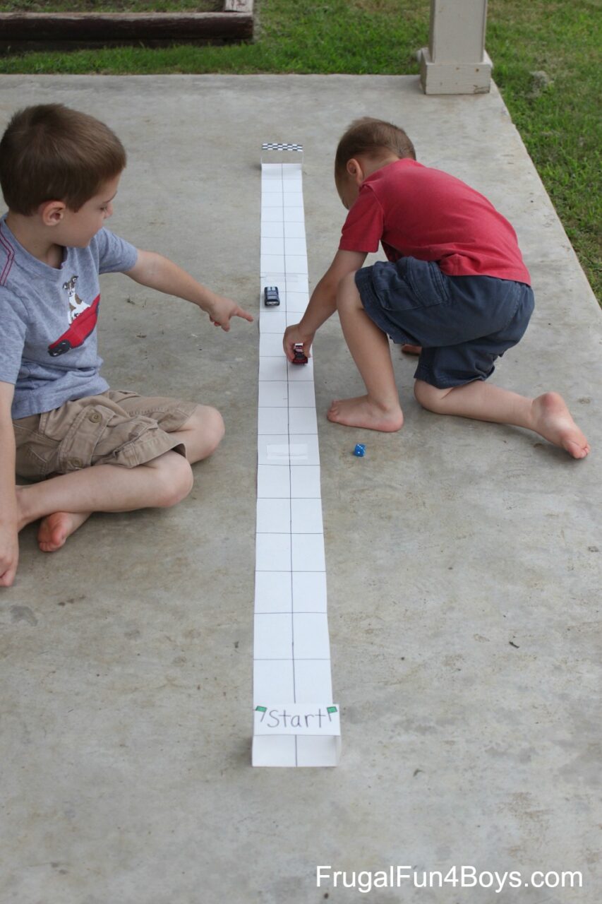 Car Race Counting Game! - Frugal Fun For Boys and Girls