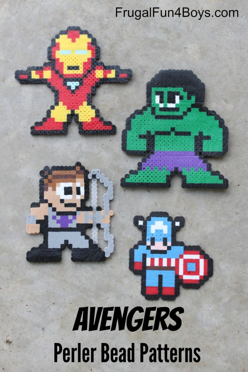 Avengers Perler Bead Patterns - Frugal Fun For Boys and Girls