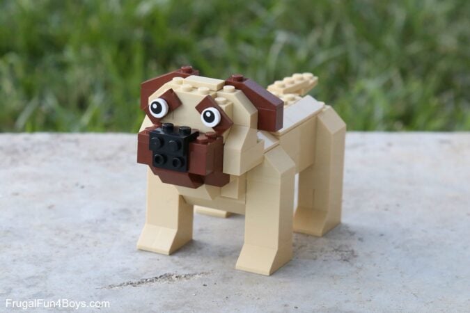 More LEGO Dogs! Dachshund and Mastiff Building Instructions - Frugal ...
