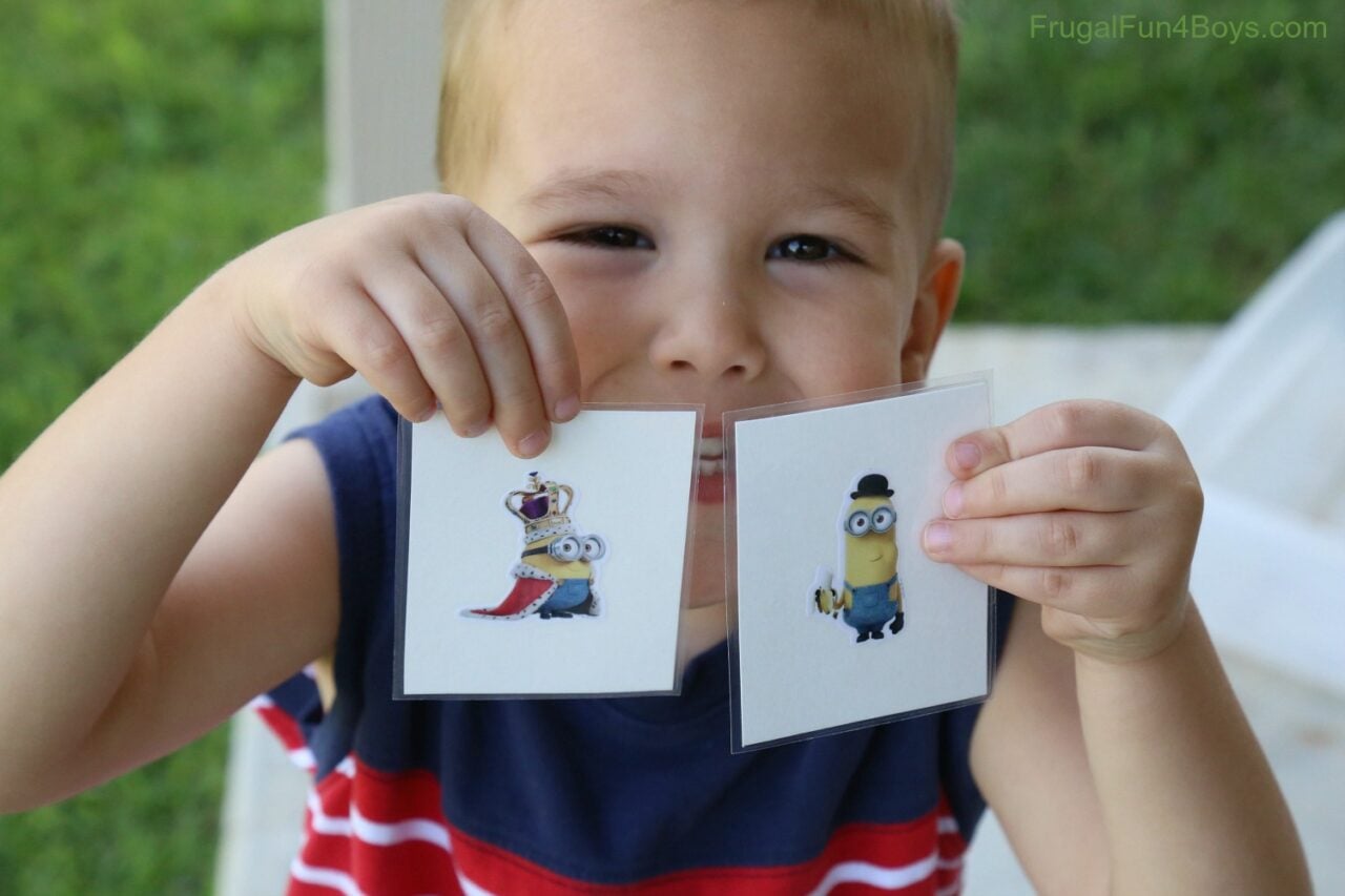 DIY Minions Memory Game - Frugal Fun For Boys and Girls