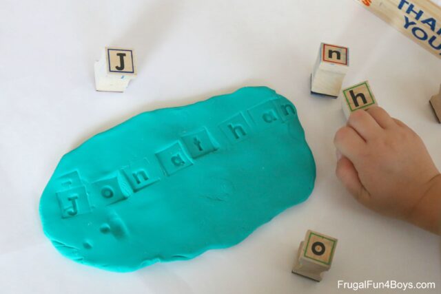 Simple Name Activities for Preschoolers - Frugal Fun For Boys and Girls