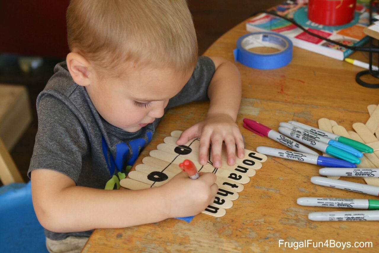 Simple Name Activities for Preschoolers - Frugal Fun For Boys and Girls
