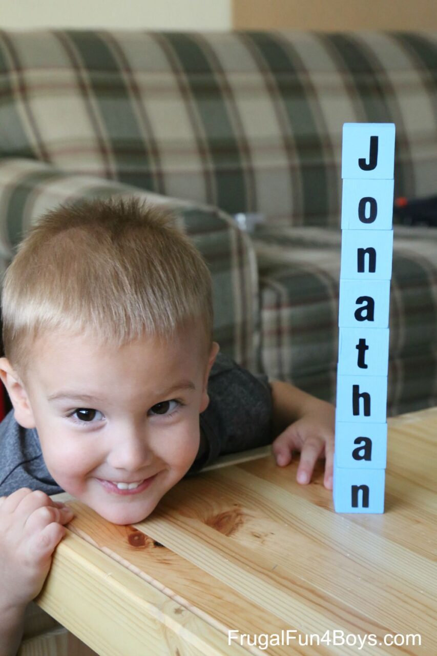 Simple Name Activities for Preschoolers - Frugal Fun For Boys and Girls