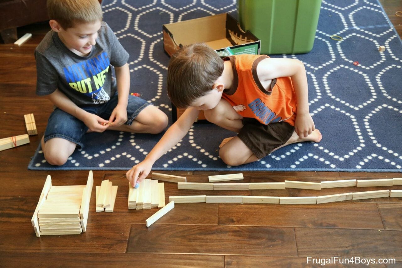 Five Engineering Challenges with KEVA Planks - Frugal Fun For Boys and ...
