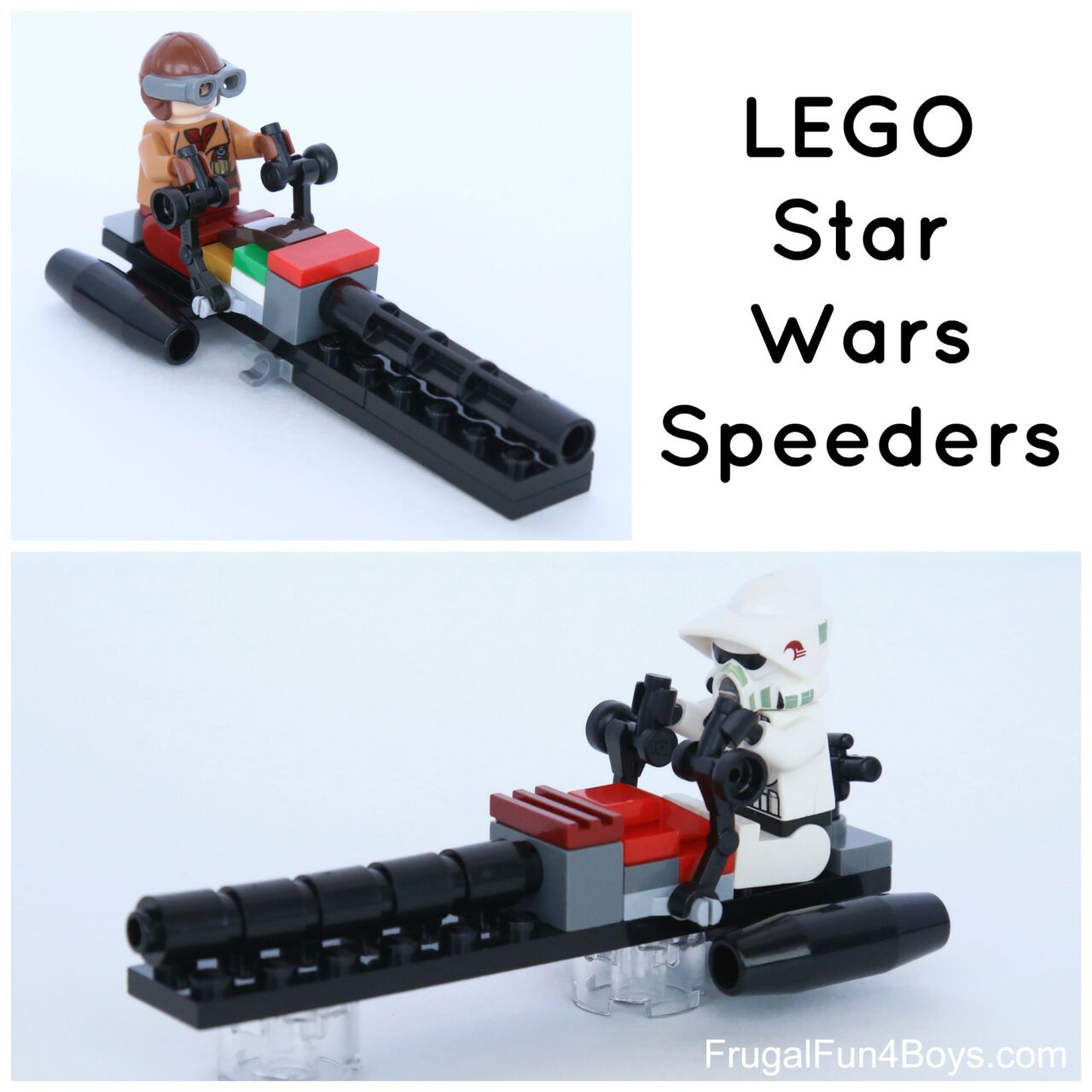 How to Build LEGO Star Wars Speeders - Frugal Fun For Boys and Girls
