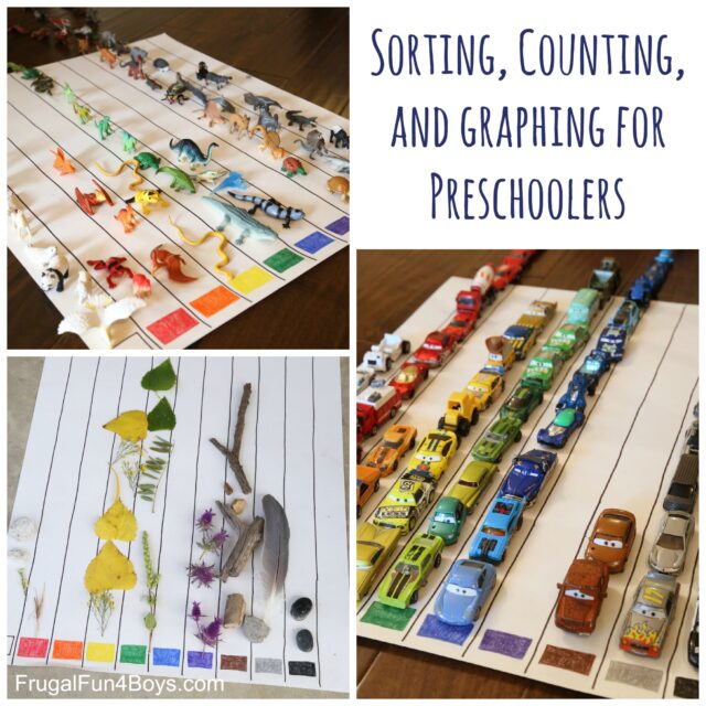 Sorting, Counting, and Graphing for Preschoolers - Frugal Fun For Boys ...