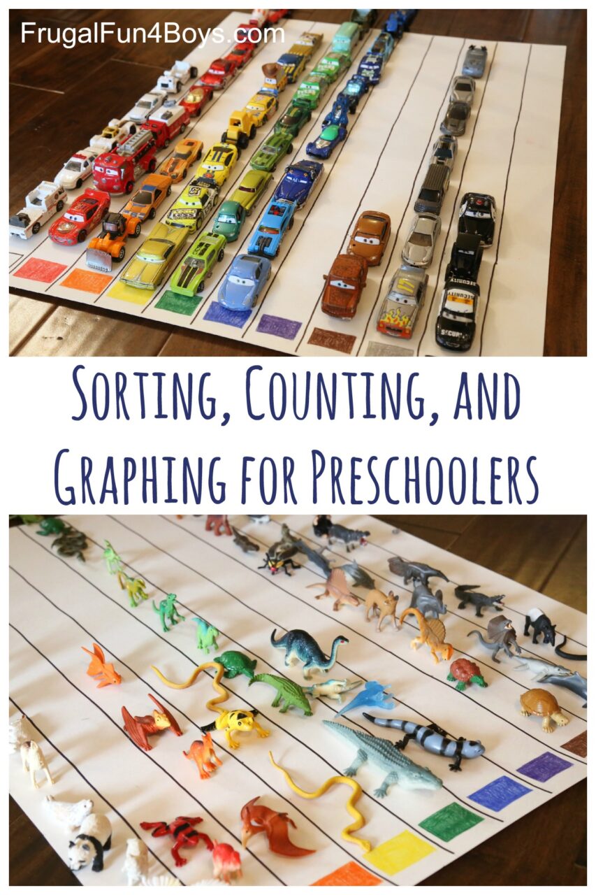 Sorting, Counting, and Graphing for Preschoolers - Frugal Fun For Boys ...