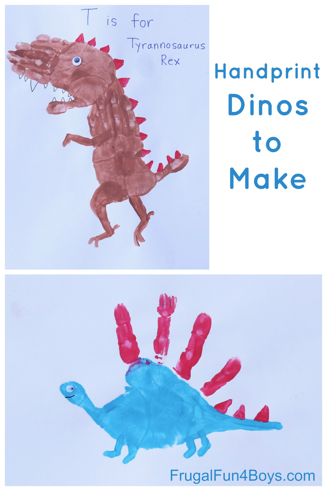 Craft For Kids Handprint Dinosaurs Craft For Kids Handprint Dinosaurs