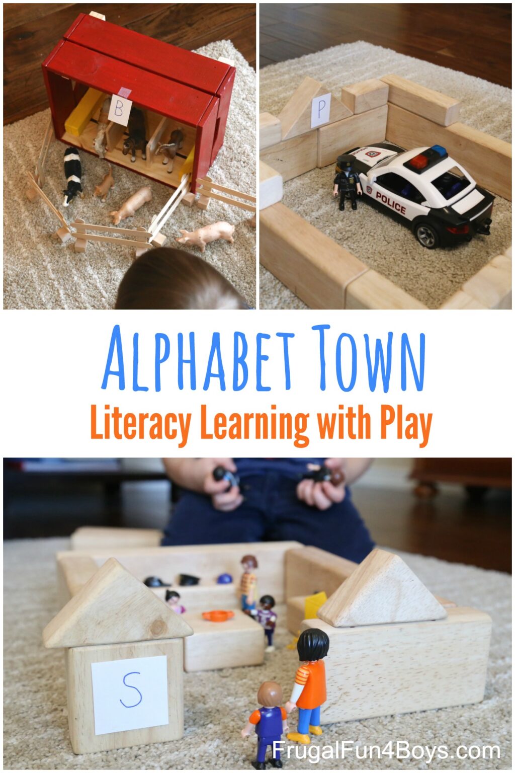 Alphabet Town: A Literacy Activity for Preschoolers - Frugal Fun For ...