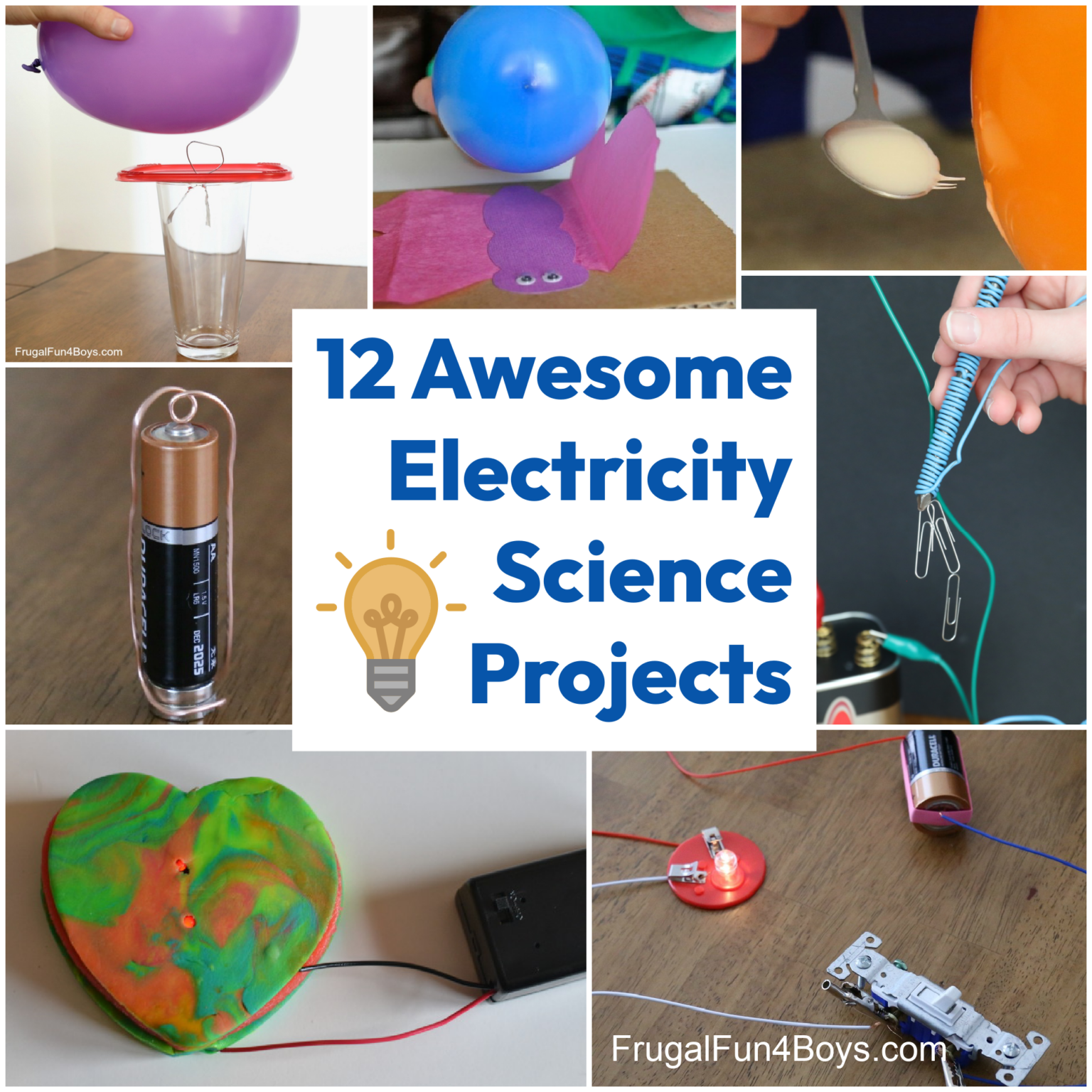 12 Awesome Electricity Science Experiments for Kids - Frugal Fun For ...