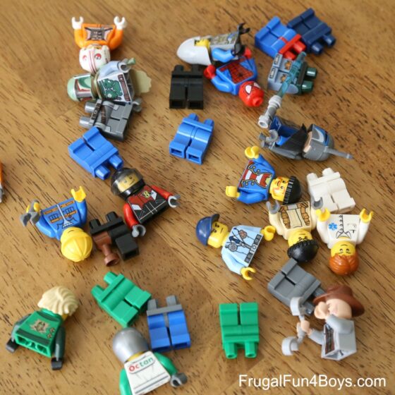 LEGO Minifigure Memory Game - Frugal Fun For Boys and Girls