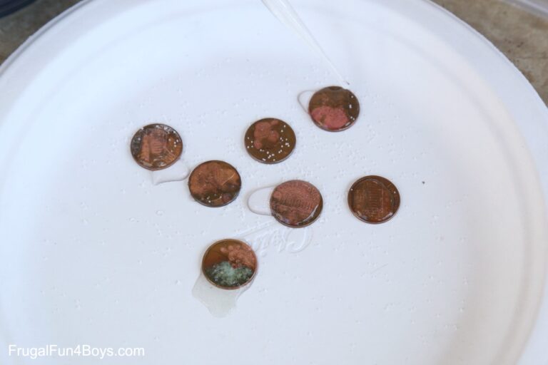 Science for Kids: Make Old Pennies Shiny Again! - Frugal Fun For Boys ...