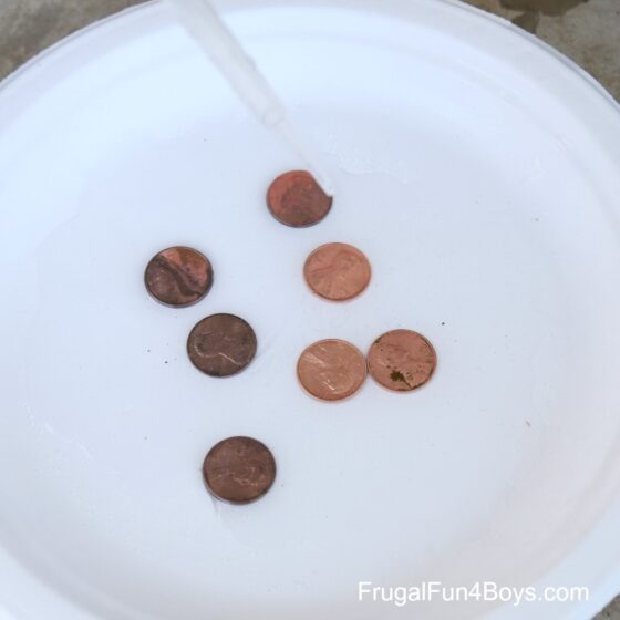 Science for Kids: Make Old Pennies Shiny Again! - Frugal Fun For Boys ...