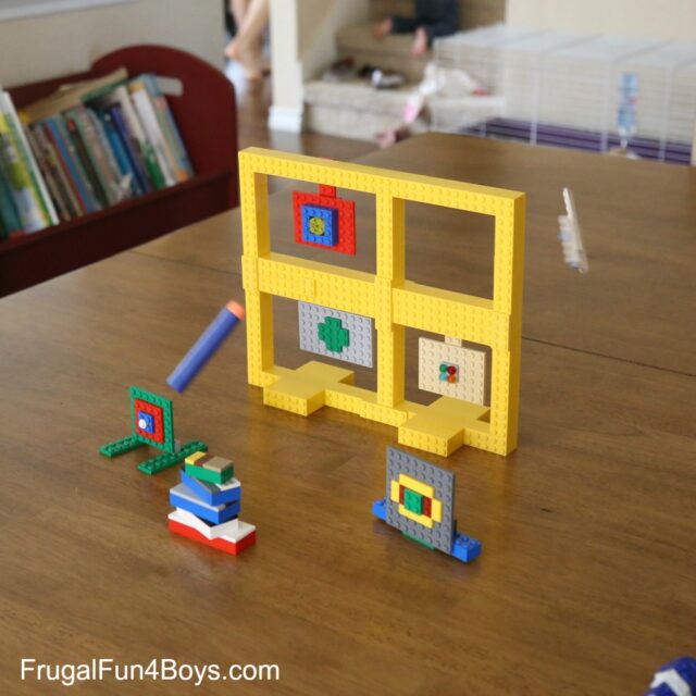 Build Some LEGO Nerf Targets! - Frugal Fun For Boys and Girls