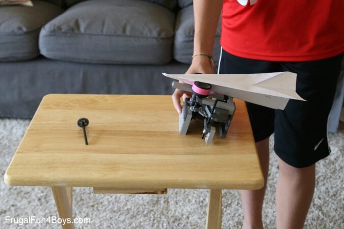 Two Ways to Build a LEGO Paper Airplane Launcher - Frugal Fun For Boys ...