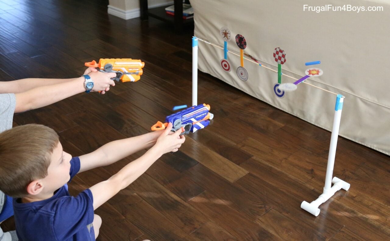 How to Make a Nerf Spinning Target - Frugal Fun For Boys and Girls