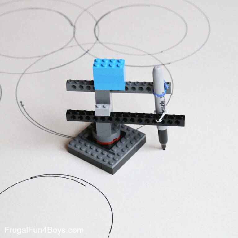LEGO Building Challenge: Machines + Paper - Frugal Fun For Boys and Girls