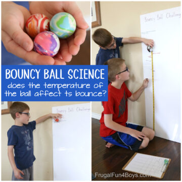 Bouncy Ball Science Experiment {Science Fair Idea} - Frugal Fun For ...