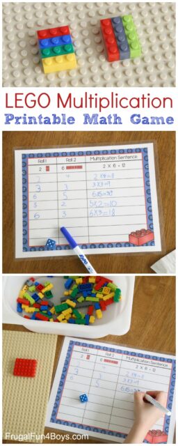 LEGO Multiplication Mats! Printable Math Activity - Frugal Fun For Boys ...