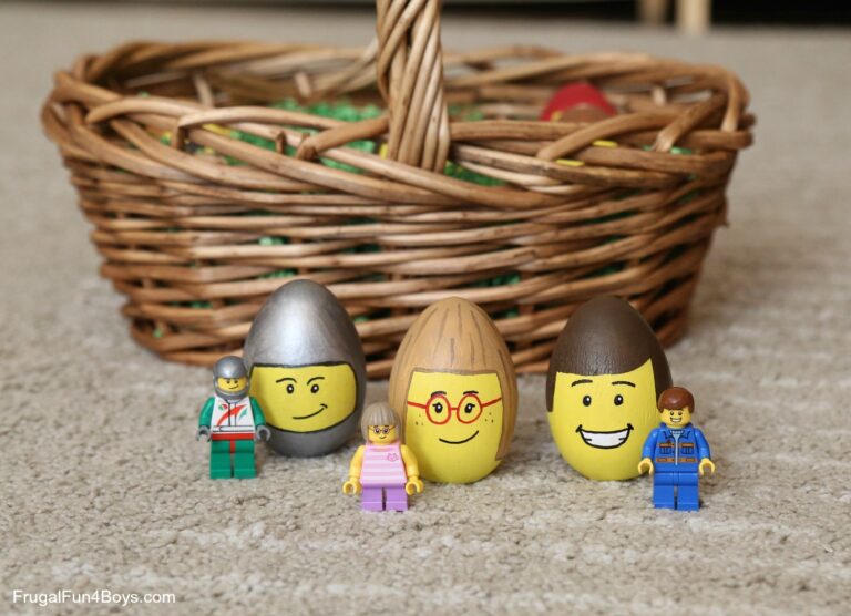 LEGO Minifigure Decorated Easter Eggs - Frugal Fun For Boys and Girls
