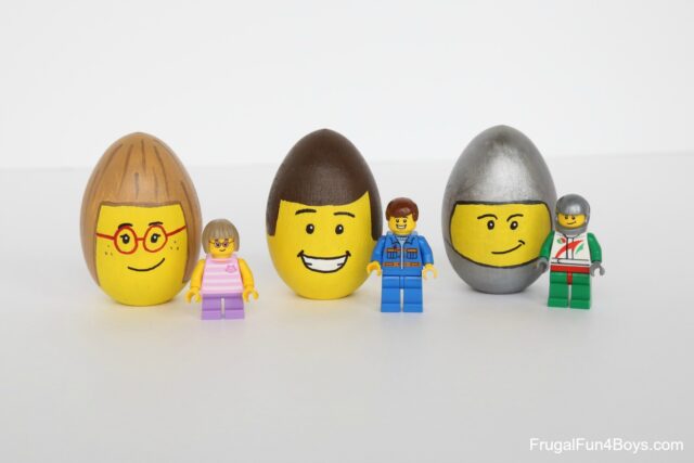 LEGO Minifigure Decorated Easter Eggs - Frugal Fun For Boys and Girls