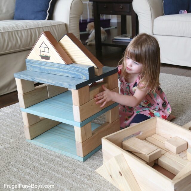 Make Your Own Dollhouse Building Blocks Set - Frugal Fun For Boys and Girls