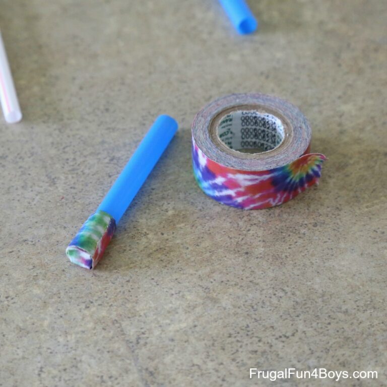 How to Make Easy Straw Rockets - Frugal Fun For Boys and Girls