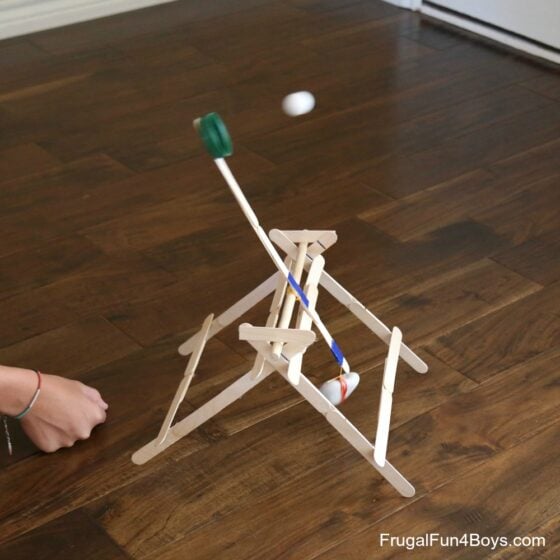 Build and Test Your Own Craft Stick Trebuchet - Frugal Fun For Boys and ...