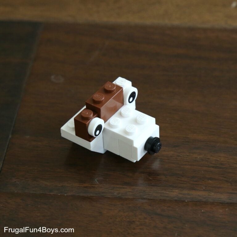 Build a Terrier Dog with LEGO® Bricks - Frugal Fun For Boys and Girls
