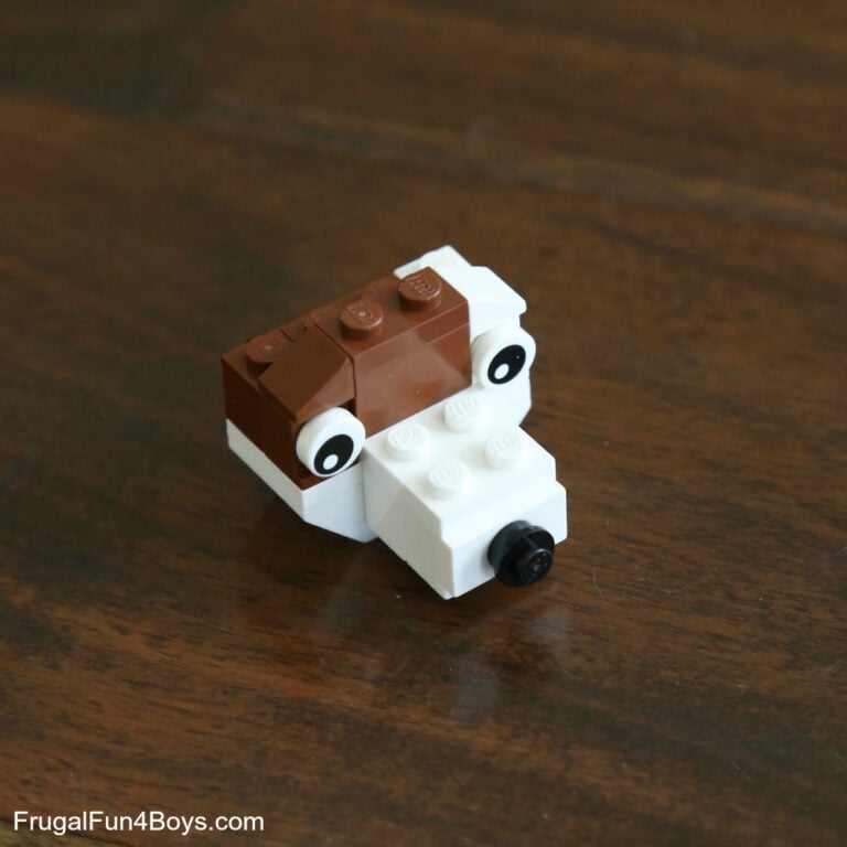 Build a Terrier Dog with LEGO® Bricks - Frugal Fun For Boys and Girls