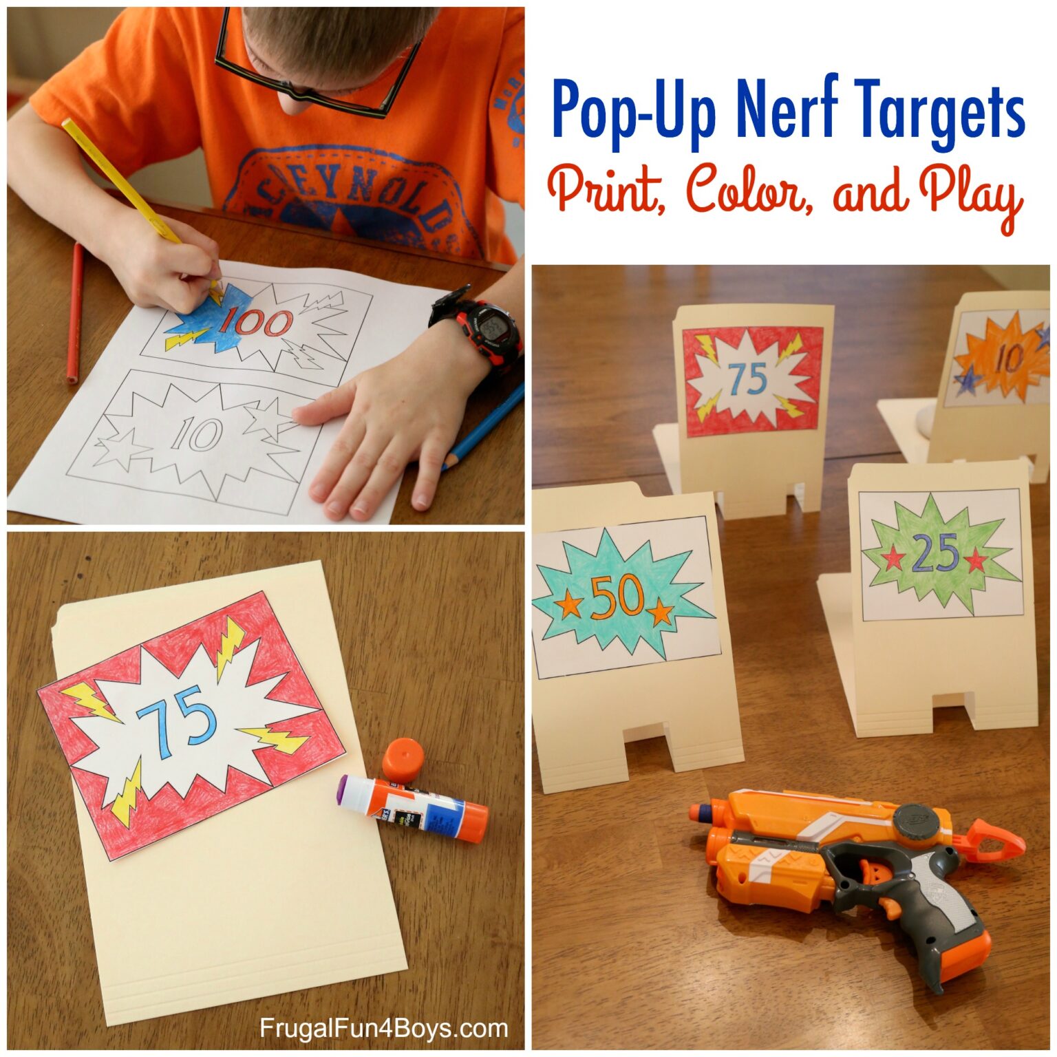 10+ of the BEST Nerf Target Games - Frugal Fun For Boys and Girls